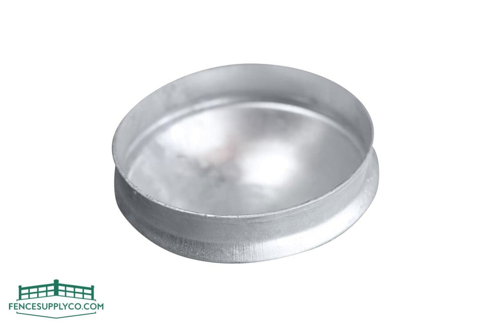 Dome Top Round Post Cap Galvanized | FenceSupplyCo.com