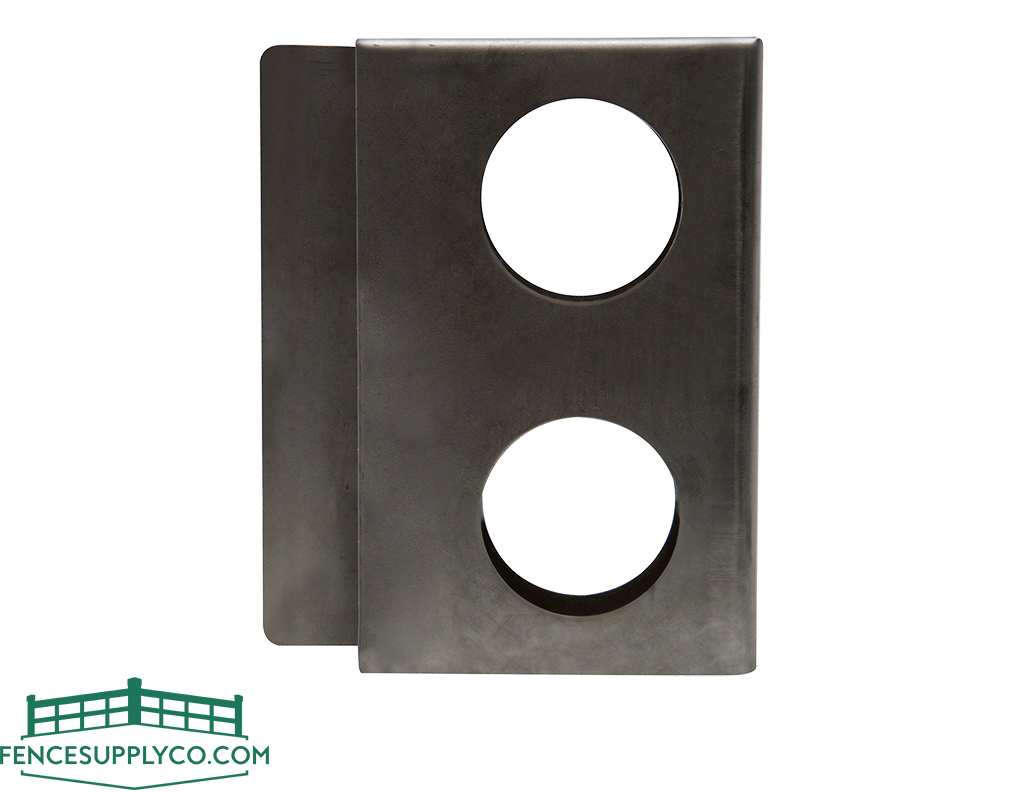 Gate Lock Box Two Hole Weldable Steel – FenceSupplyCo.com